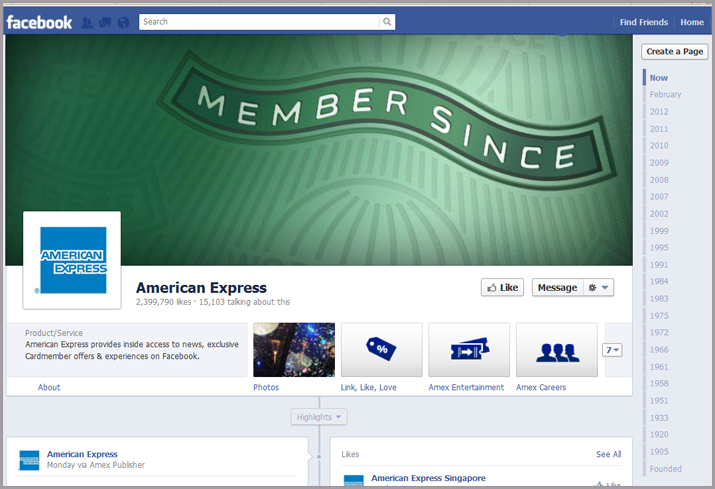 Facebook Page Timeline