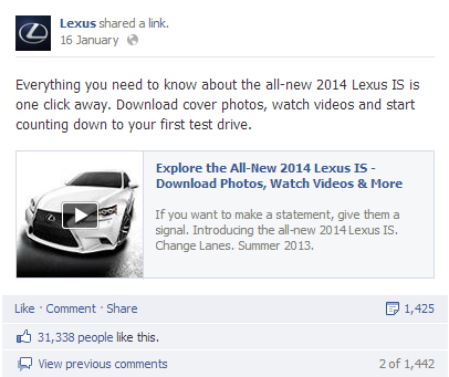 100k Video Views Captured in 10 Minutes: Lexus, the News Feed, and Rich ...