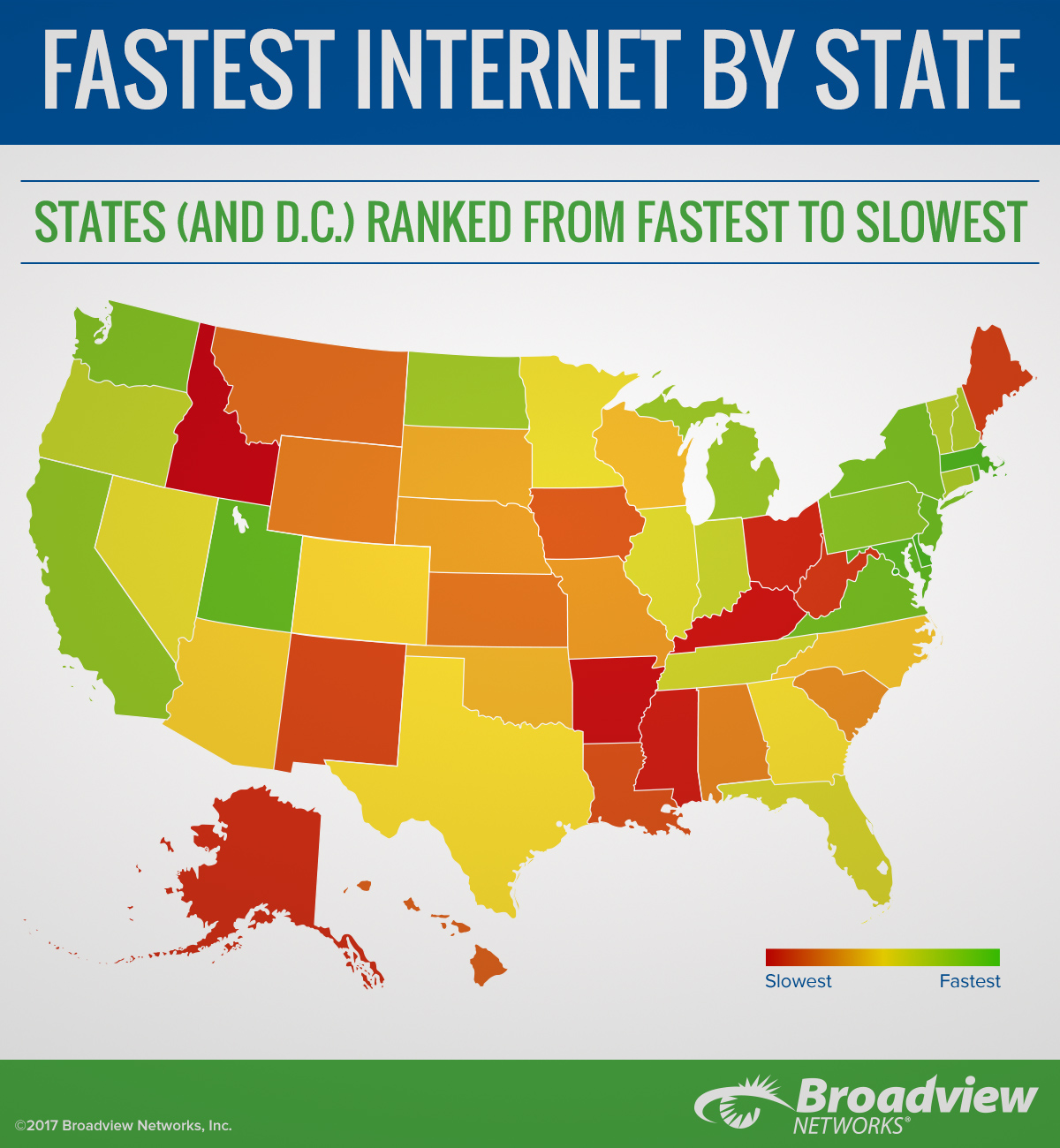 Want Faster Internet? Try Moving to a Different State [Infographic ...