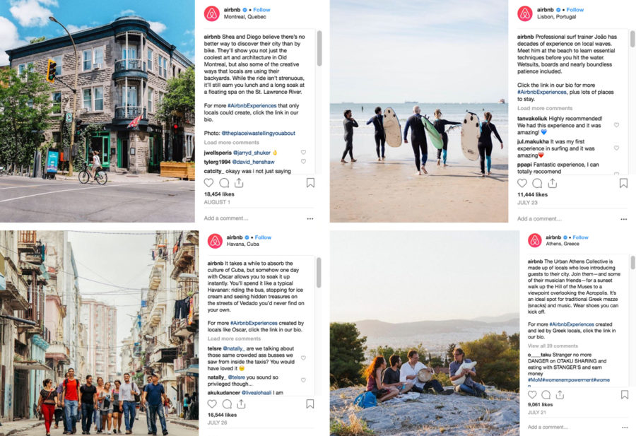 How Airbnb’s ‘Experiences’ Campaign Took Over Instagram [Deep Dive ...