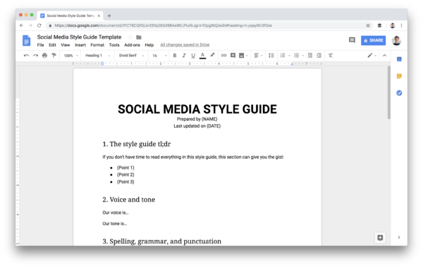 What a Real-Life Social Media Style Guide Looks Like (and How to Make ...