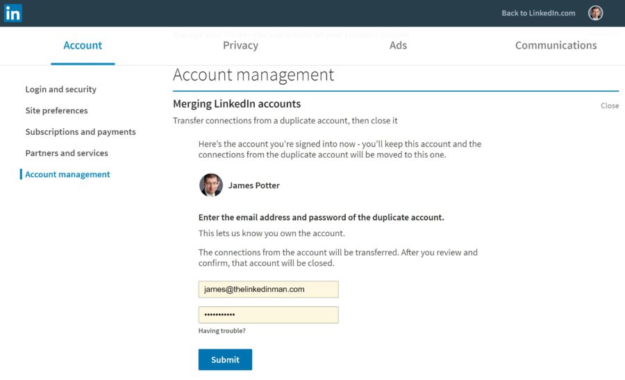 How to Merge Two LinkedIn Accounts: The Complete Guide [Step-by-Step] - B2C